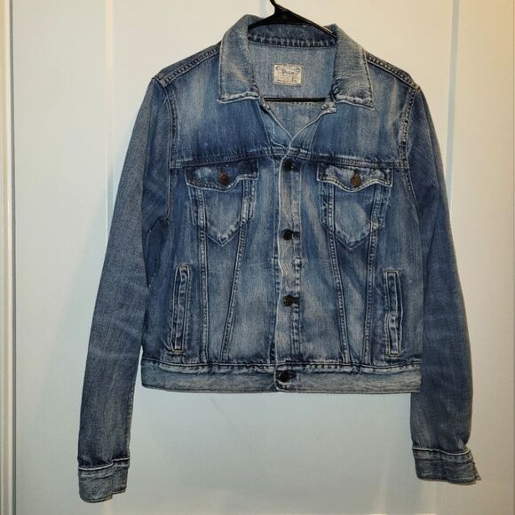 Polo Ralph Lauren | Jackets & Coats | Poloralph Lauren Denim Distressed Trucker Jacket L | Poshmark